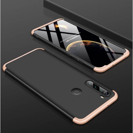 Coque 360 Xiaomi Redmi Note 8 Noire et Dorée