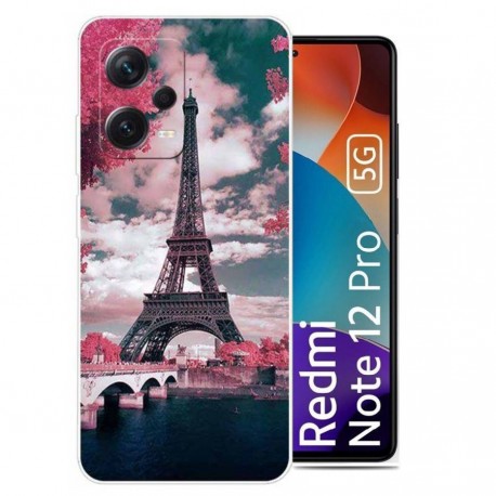 Coque Xiaomi Redmi Note 12 Pro Tour Eiffel Silicone.